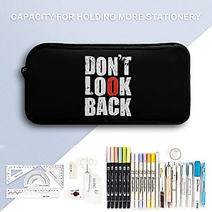 Don't Look Back Pencil Case Pencil Pouch Coin Pouch Cosmetic Bag Office Stationery Organizer