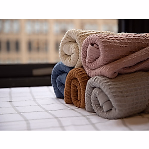 Lila and Jack 100% Cotton Waffle Baby Blanket, Soft and Lightweight Receiving Blanket for Newborn and Toddler