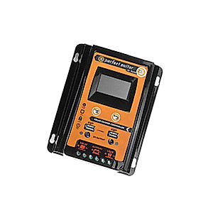 Happyyami 2pcs Solar Regulator Charge Controller Solar Charge Controller Solar Controller 12v Solar Lithium Battery Generator Solar Charge Regulator Dynamo dyna-GRO Charging Pack 50a USB