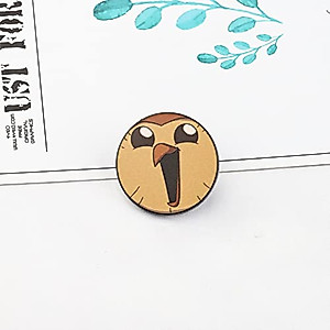 MYOSPARK The Owl House Inspired Gift Owl House Hooty Enamel Lapel Pin Owl House Fan Gift The Owl Home Jewelry for Women Girls (Owl Pin)
