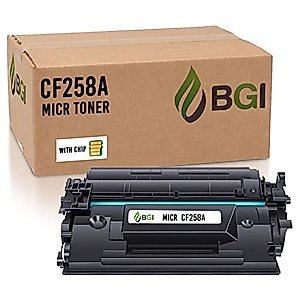 BGI Replacement for HP CF258A 58A MICR Toner Magnetic Ink Remanufactured Cartridge (with Re-Used Original Chip) M404 M428 M404n M404dn M404dw M428dw Printer Toners | 3,000 Page Yield