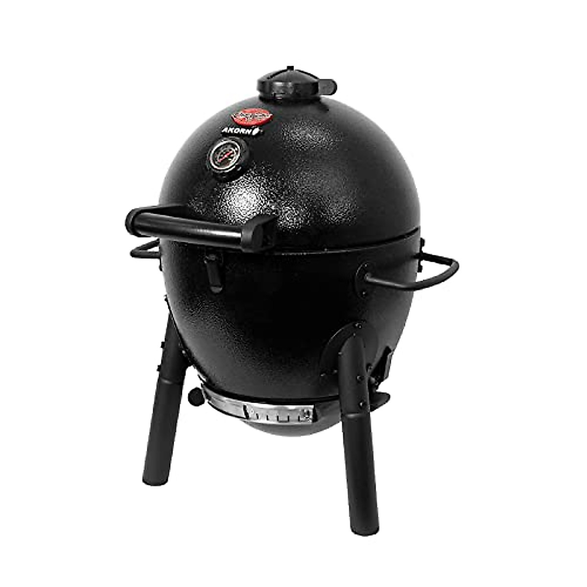 Char-Griller E6714 AKORN Jr. Portable Kamado Charcoal Grill + Grill Cover Bundle