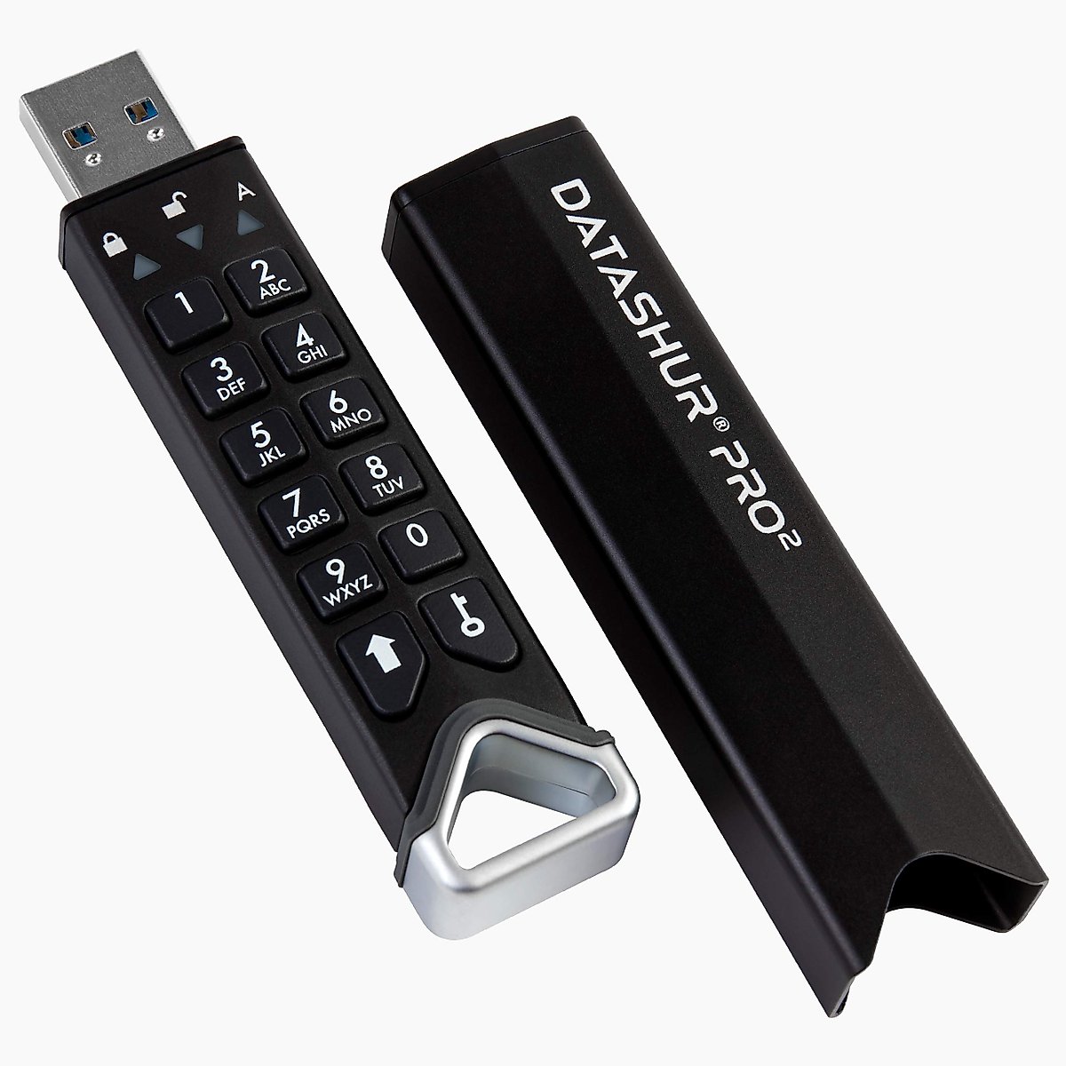 iStorage datAshur PRO2 4 GB | Secure Flash Drive | FIPS 140-2 Level 3 Certified | Password protected | Dust/Water-Resistant