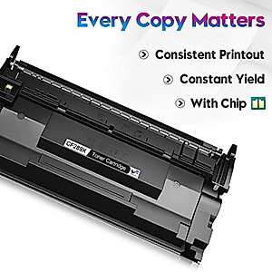ONLYU Compatible Toner Cartridge Replacement for HP 89X CF289X 89A CF289A for HP Laserjet Enterprise M507X M507dng M507 M507n M507dn MFP M528 M528c M528z M528dn Series ((with Chip 1 Black Pack)