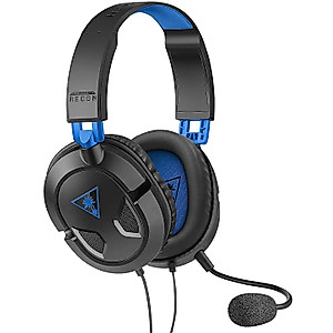 Turtle Beach Recon 50 Gaming Headset for PS5, PS4, PlayStation, Xbox Series X|S, Xbox One, Nintendo Switch, Mobile & PC with 3.5mm - Removable Mic, 40mm Speakers - Black