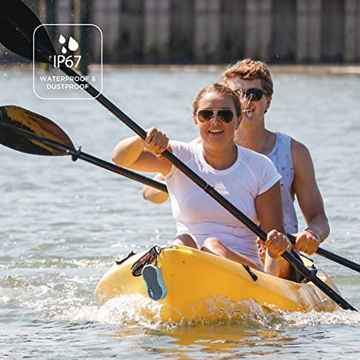 Altec Lansing Baby Boom XL - Waterproof Bluetooth Speaker, Wireless & Portable Speaker for Travel & Outdoor Use, Deep Bass & Loud Sound, 1 Pack, Mint