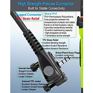 commountain Speaker Mic Compatible for Motorola Vertex Radios VX-261 EVX-261 EVX-531 EVX-534 EVX-539 VX-210 VX-231 VX-260 VX-264 VX-351 VX-354 VX-424 VX-450 VX-451 VX-454, Walkie Talkie Microphone