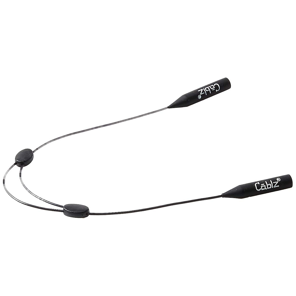 Cablz Monoz Adjustable Eyewear Retainer | Monofilament-Like Line, Adjustable, Off-The-Neck Eyewear Retainer, 14 in (Black)