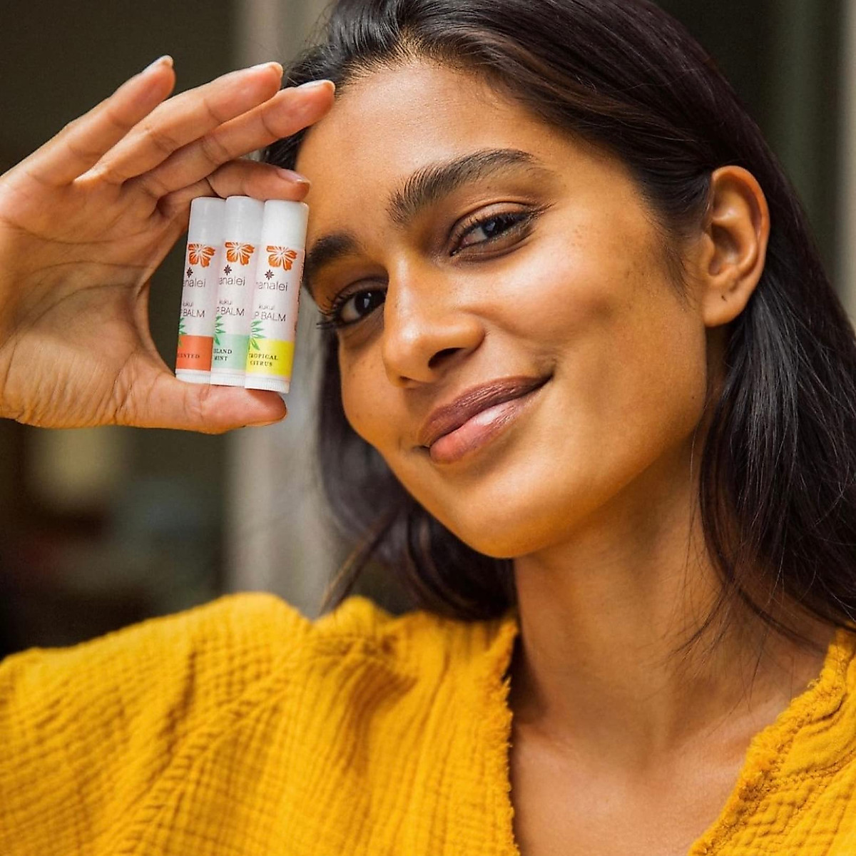 Hanalei Lip Balm and Moisturizer - Natural Kukui Oil, Beeswax Lip Moisturizer - Replenish and Repair Dry, Chapped Lips - Variety Pack(5 sticks)