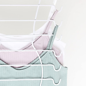 HAIZLUOP Bra Hanger, Metal Tank Top Hanger, 8 Tier Bra Hangers for Closet Organizer Space Saving, 2 Sets