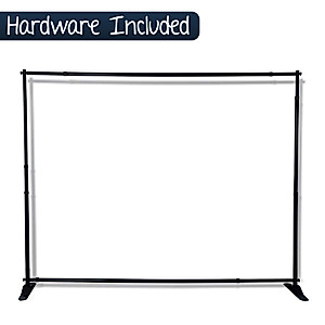 BannerBuzz Happy 25th Birthday Custom Step and Repeat Banner, Graphic with Hardware, 11 oz. PVC Flex, 38 mm Pole Diameter, 720 DPI Eco-Solvent Printing, for Events and Parties, Photography Background (8'W x 8'H)