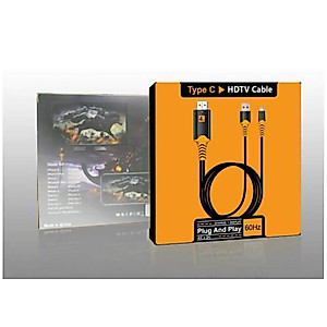 PRO USB-C HDMI Compatible with Samsung Galaxy A52 5G at 8k/4k Plus Power 6ft/1.8M Cable:Full 4k 2160p@60Hz/8k 7680x4320@30Hz Thunderbolt 3/4