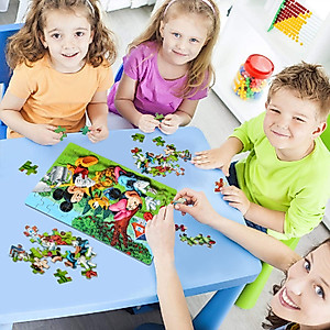 LELEMON Puzzles for Kids Ages 4-8,60 Piece Puzzles for Kids Ages 3-5,Jigsaw Puzzles Kids Puzzles in Metal Box,Educational Puzzle Games Puzzle Toys