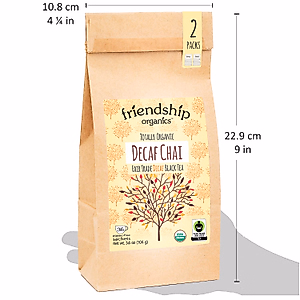 Friendship Organics Decaf Chai Tea Bags, Organic and Fair Trade 36 count