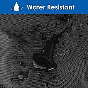 ANKIBER Patio Furniture Set Covers Waterproof , 600D Outdoor Rectangular Anti-UV Sofa Loveseat Couch Covers, Black Heavy Duty Chair Table Protection Covers (124"X71"X29")