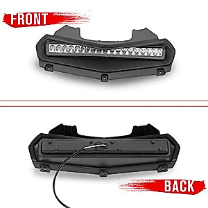 A & UTV PRO LED Hood Scoop Light for Yamaha Wolverine RMAX 1000 RMAX2/ RMAX4 2021 2022 2023, Front Auxiliary Light Bar Daytime Running Light Accessories, Plug-n-Play, 1PC