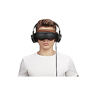 Royole Moon – 2D & 3D Immersive Cinematic Mobile Personal Theater Headset, Dual 1080P FHD AMOLED Displays and Active Noise-Canceling Headphones for Premium Gaming and Movie Experience (Black)