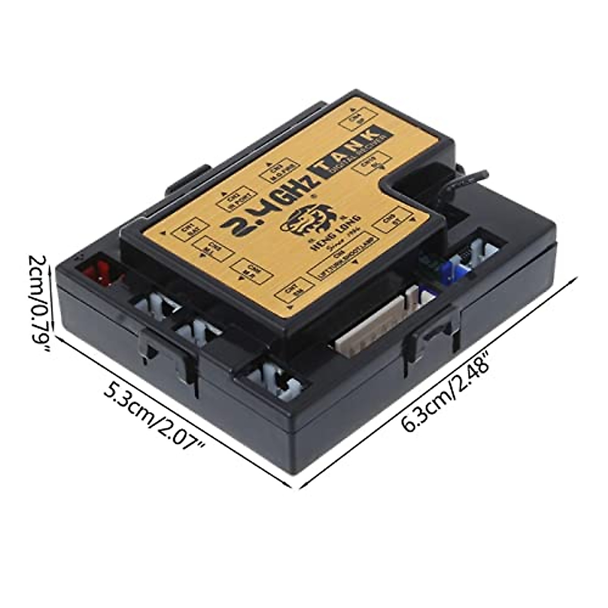 ZEZEFUFU RC Car Toy 2.4G 5.3 Version Receiver Board Motherboard Electronic Accessories for Henglong 1/16 RC 3818 Tank Model