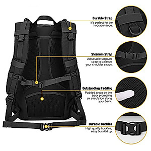 Mardingtop Small Tactical Backpack,Molle Hiking Backpack for Backpacking,Cycling and Biking ,25L Backpack