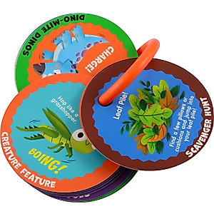 MOLLYBEE KIDS Dino Stomp and Roar, Toddler and Preschool Dinosaur Activity Cards, Gifts for 3, 4 Year Olds, Toddler Activities