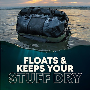 Earth Pak Waterproof Duffel Bag- Perfect for Any Kind of Travel, Lightweight, 50L & 70L Sizes, Large Storage Space, Durable Straps and Handles, Heavy Duty Material to Keep Your Gear Safe (Green, 50L)