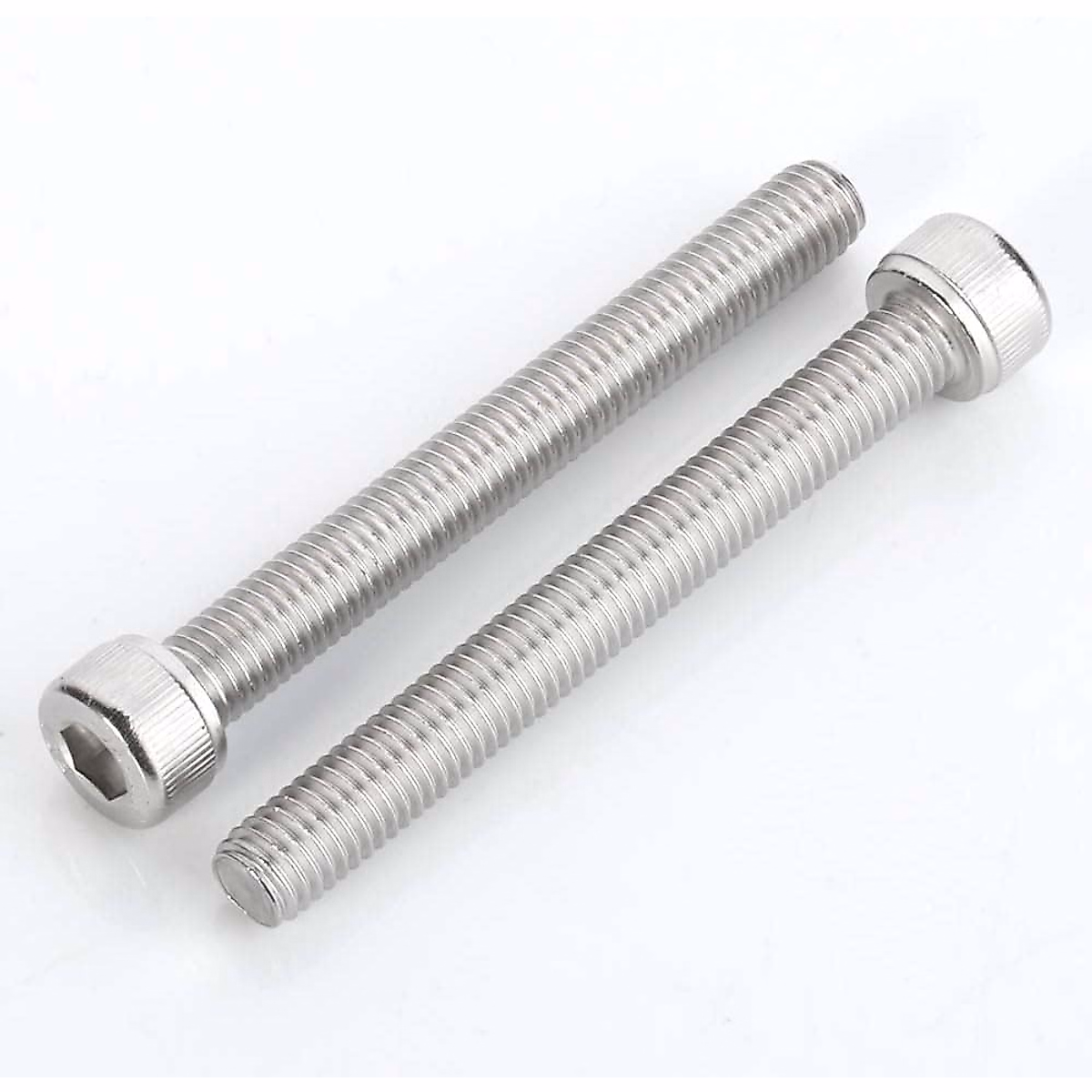 50 PCS Socket Head Cap Screw Assortment Set, M6 x 20mm, 25mm, 30mm, 35mm, and 40mm, Stainless Steel 304, Bright Finish