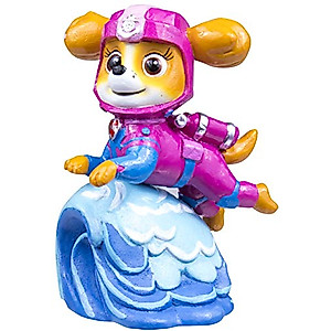 Penn-Plax Paw Patrol Aquarium Ornament Bundle – Includes Chase, Marshall, Rubble, and Skye – 4 Pieces – Mini