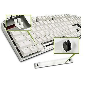 HANSUNG COM Gtune GK360 Quick SWAP Switch Mechanical Custom Gaming Keyboard Rainbow LED NKEY-Rollover (English/Korean Layout) Blue Switch Click (White)