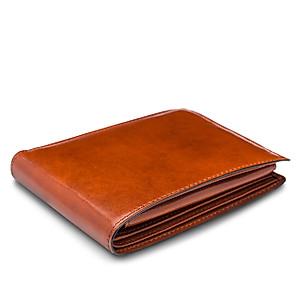 Bosca Men's Wallet, Old Leather Credit Wallet with I.D. Passcase, Amber