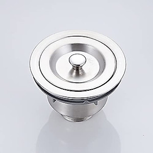 LMMDDP Kitchen Sink Filter Basket Drain Bathroom Bathroom Sinks Stainless Steel Undermount for Washing Dishes Under The Water Pipe