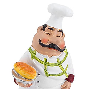 Yosoo Wall Hook Cartoon Chef Figurine Self‑ACreative Cartoon Hook dhesive Hanger Hotel Dining Room Bedroom Kitchen Decoration(BS081/82)