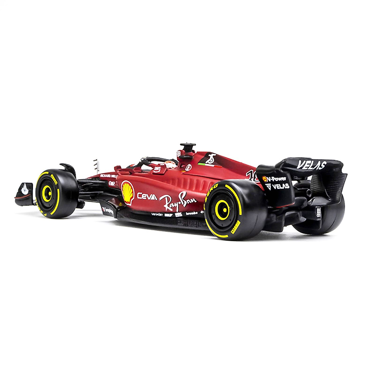 HTLNUZD Bburago 1:43 2022 Latest F1-75 Racing #16 Charles Leclerc 1/43 F1-75#16 Formula One Alloy Super Static Die Cast Vehicles Collectible Car Model Collection Toys Gifts