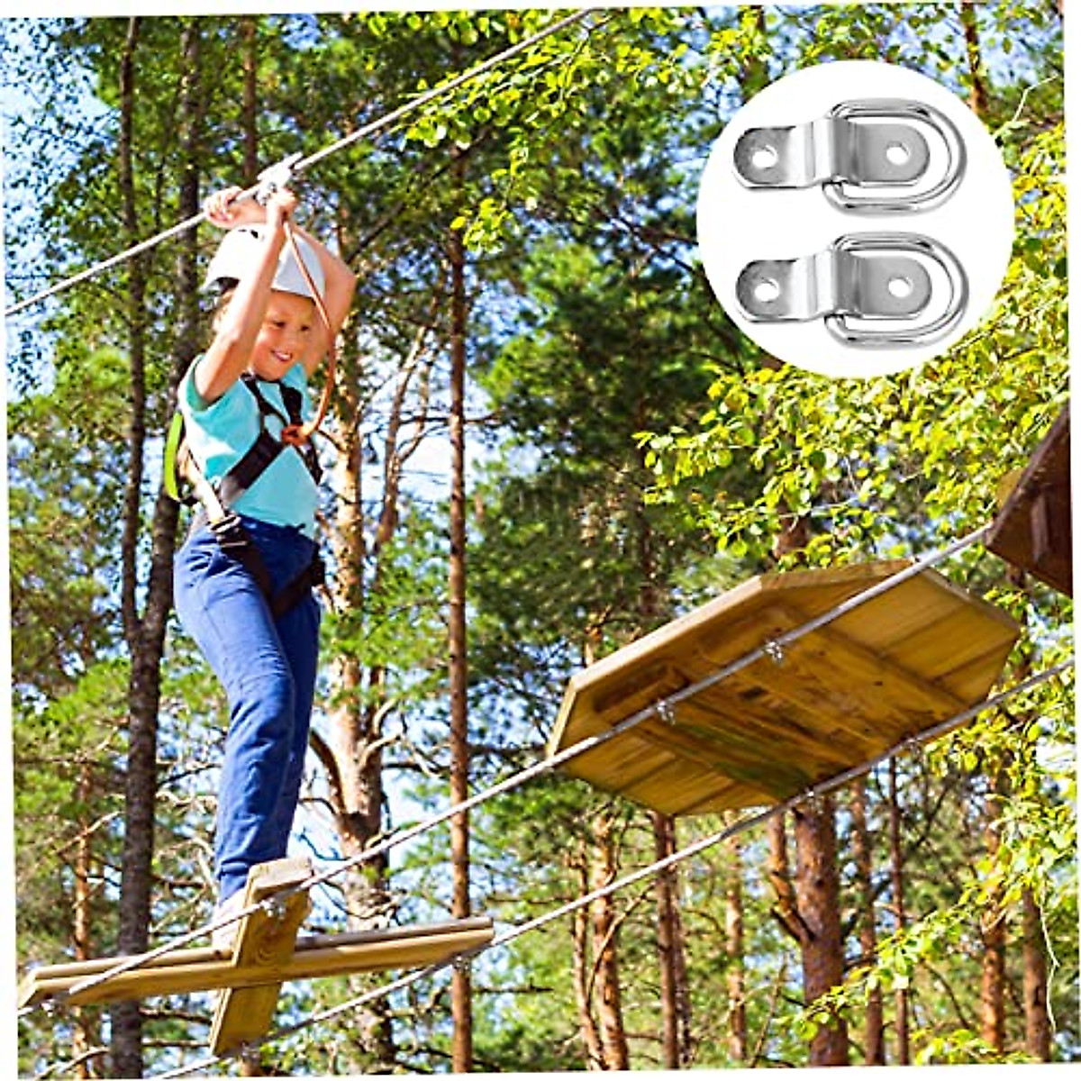 BESPORTBLE Heavy Duty Garment Rack 10pcs Pull Ring Stainless Steel Hangers Heavy Duty Clothes Hanger Rack Multi Purpose Hanger Heavy Duty Steel d Rings D Type Buckles