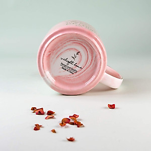 VILIGHT New Mom Gifts for Women - Christmas Gifts for First Time Moms est 2023 - Pink Marble Mug Ceramic Coffee Cup 11oz