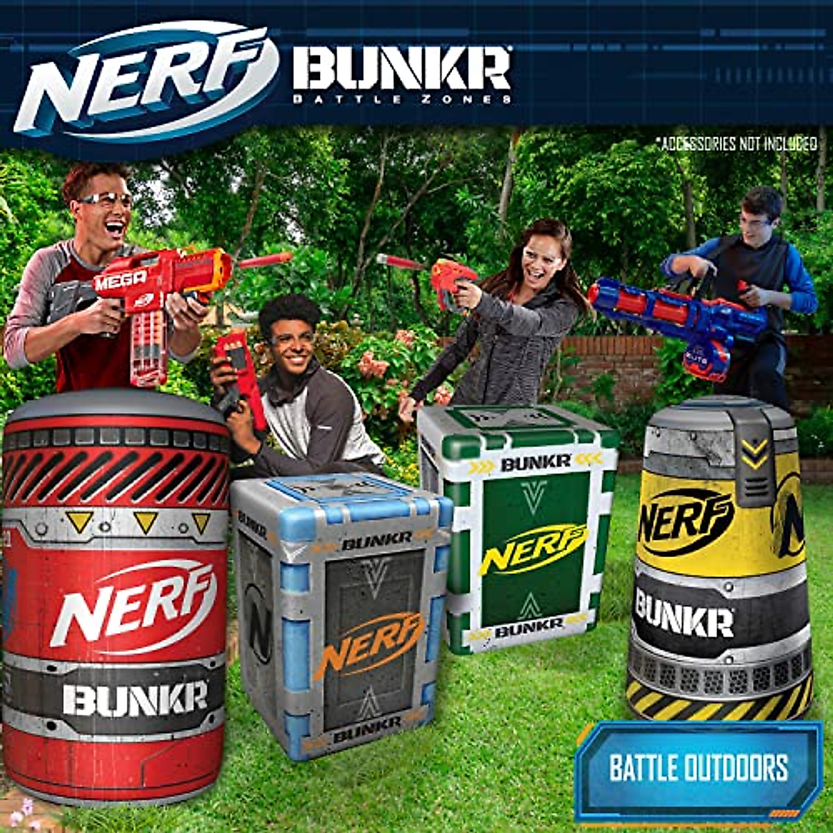 NERF Bunkr: Inflatable Battle Shields for Nerf War & Party