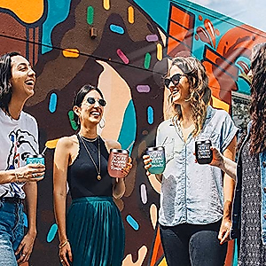 KTELLTY 12 Oz Stainless Steel Wine Tumbler Set, Retirement Gifts for Women, Gift for Women, You'Re Awesome-Rose Gold