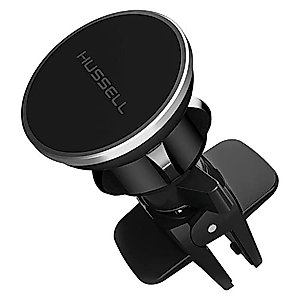 HUSSELL Mongoora Air Vent Car Phone Mount Holder - Magnetic Cell Phone Car Mount Universal for Any Smartphone, iPhone, Android - Rotating Car Phone Holder - Stocking Stuffers, White Elephant Gift