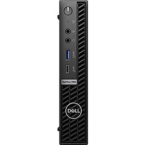 Dell OptiPlex 7000 Desktop Computer - Intel Core i5 12th Gen i5-12500T Hexa-core (6 Core) 2 GHz - 16 GB RAM DDR4 SDRAM - 256 GB M.2 PCI Express NVMe 3.0 x4 SSD - Micro PC - Black