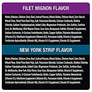 CESAR Adult Soft Wet Dog Food Filets in Gravy Variety Pack, Filet Mignon and New York Strip Flavors, 3.5 oz. - 12 Trays (1-Pack)
