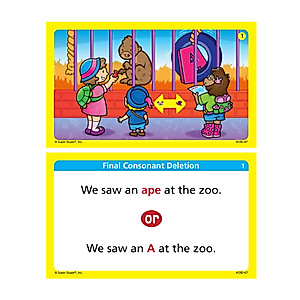 Super Duper Publications |Silly Sets Minimal Pairs for Maximum Progress Fun Deck | Listening Skills and Language Development Flash Cards | Educational Learning Materials for Children