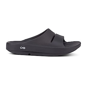 OOFOS - Unisex OOahh Sport - Post Run Recovery Slide Sandal (Classic Black, us_Footwear_Size_System, Adult, Women, Numeric, Medium, Numeric_11)