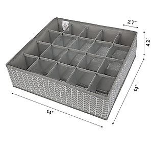 GRANNY SAYS Bundle of 2-Pack Closet Bins with Lids for Storage & 2-Pack Socks Storage Organizers