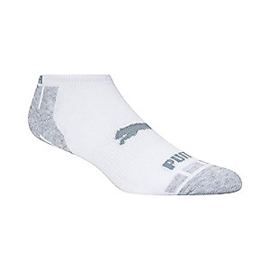 PUMA Kids' 10 Pack Low Cut Socks, Peach, 9 11 US