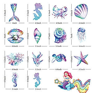 30 Pcs Mermaid Hanging Swirl - Mermaid Party Decorations, Mermaid Party Supplies for Girls, Ocean Mermaid Ceiling Streamers for Mermaid Party Favors, Baby Shower and Theme Birthday Party Decoration