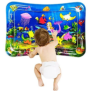 SUNSHINE-MALL Inflatable Tummy Premium Water mat Baby and Toddlers is The Perfect Fun time Play Activity Center Your Baby's Stimulation Growth (70 x 50 cm)