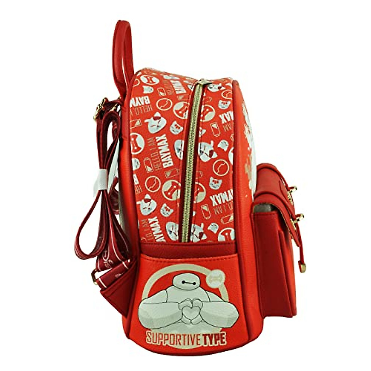 Wondapop Disney Big Hero 6 Baymax 11" Vegan Leather Fashion Mini Backpack