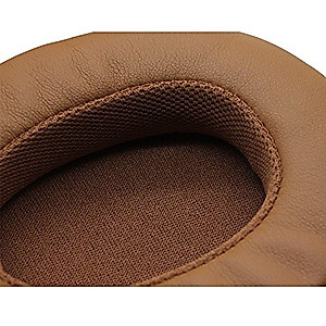 Poyatu Replacement Earpads for Skullcandy Crusher/ANC/EVO Bluetooth Wireless Hesh 3 & EVO & ANC Headphones Gray/Tan Memory Foam Ear Cushions Earbuds Ear Pads Repair Parts Brown