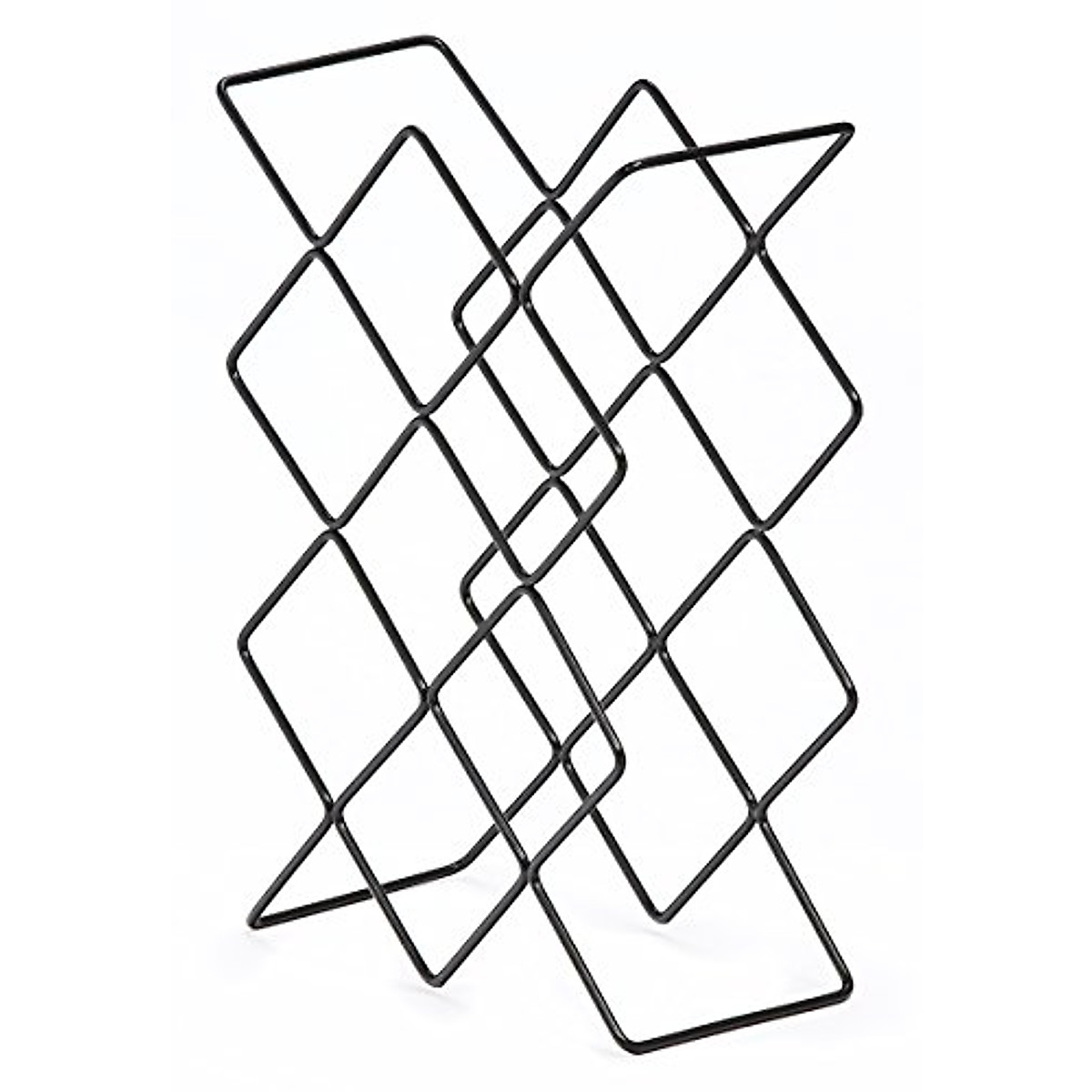 Mango Steam 10 Bottle Countertop Wine Rack (Black)