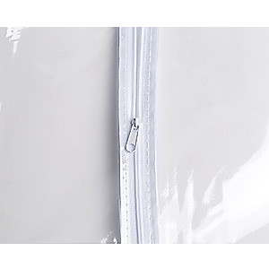 Clear Vinyl Garment Bag - Protect Your Clothing While Traveling and Dust Free While Hanging in Your Closet. These Garment Bags are Ideal for Coats, Suits, Dresses or Gowns - Set of 2 (24 X 42 Inches)