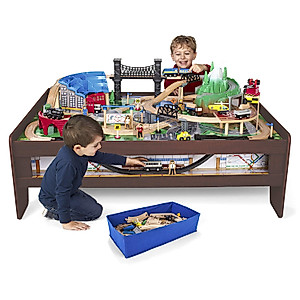 Imaginarium Metro Line Train Table, for Ages 3-7, 100 Piece Set